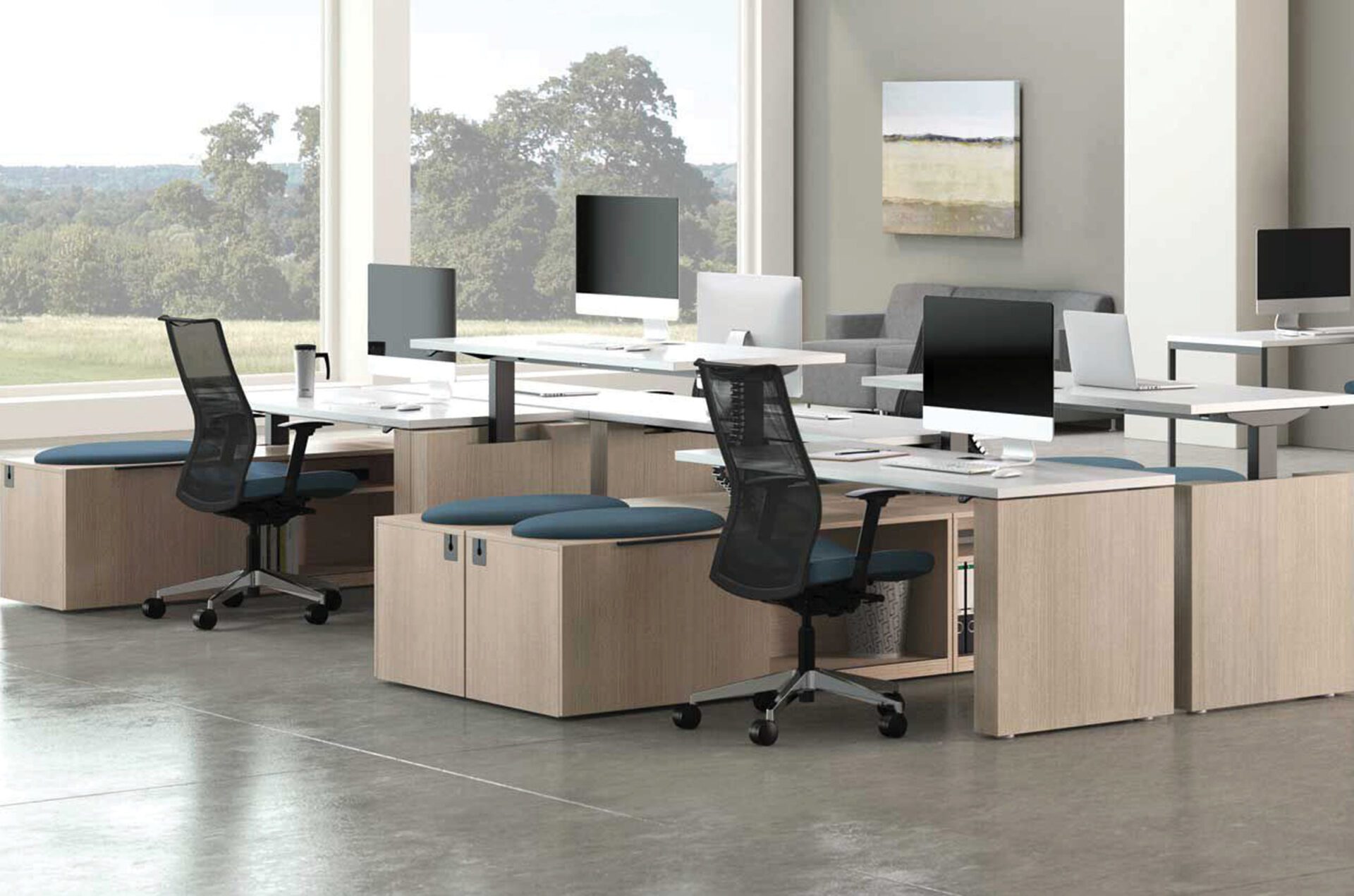 Benching Systems | Direct Office Furniture | Office Design & Furnishing